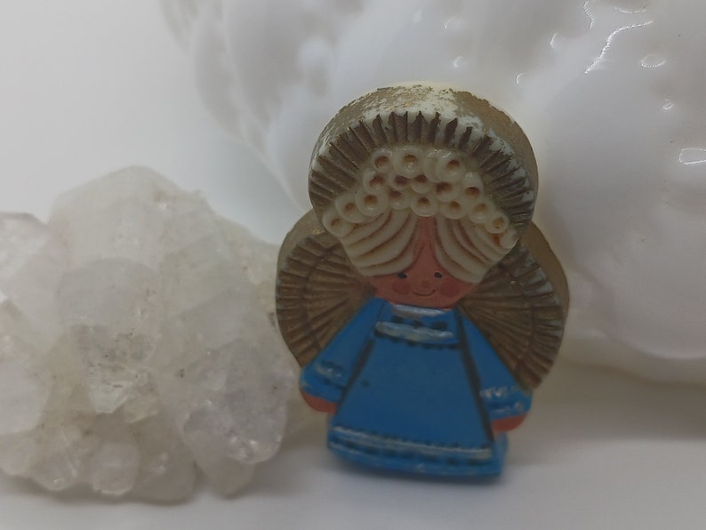 Vintage Hallmark Christmas Pins, 70's and 80's Holiday Brooches, Angel ...