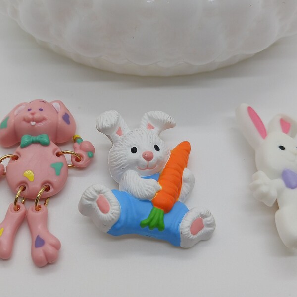 Hallmark Bunny Pin - Etsy