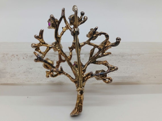 Vintage Family Tree Brooch; Tree of Life Jewelry with… - Gem