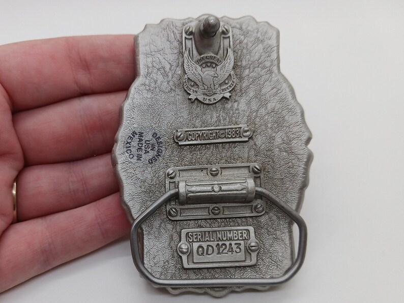 1983 Bald Eagle Belt Buckle, the Great American Buckle Co. Vintage ...