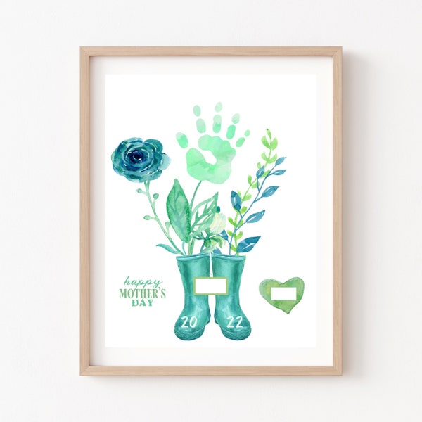 Mother Day Handprint Art - Etsy