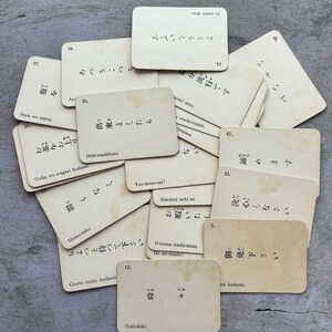 Vintage Japanese Idiom Karuta Flash Cards Set 2 .digital Download - Etsy
