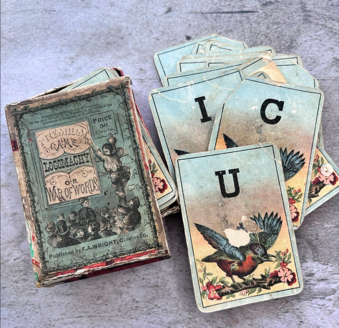 The Premium Game of Logomachy, or War of Words. 1879 Digital Download ...