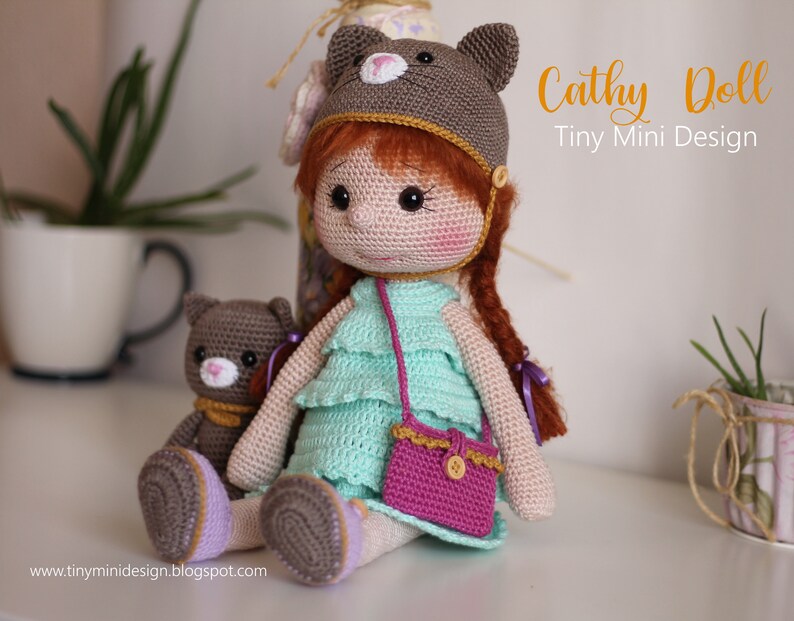 Crochet Pattern Amigurumi Cathy Doll&little Catamigurumi - Etsy