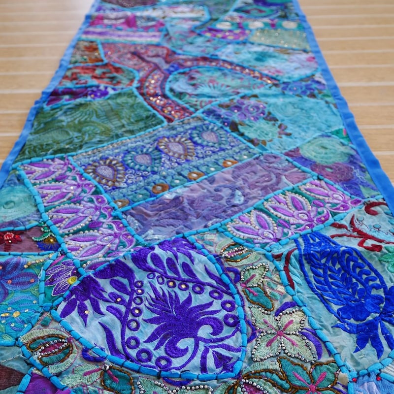 Sari Tablecloth Runner - Etsy