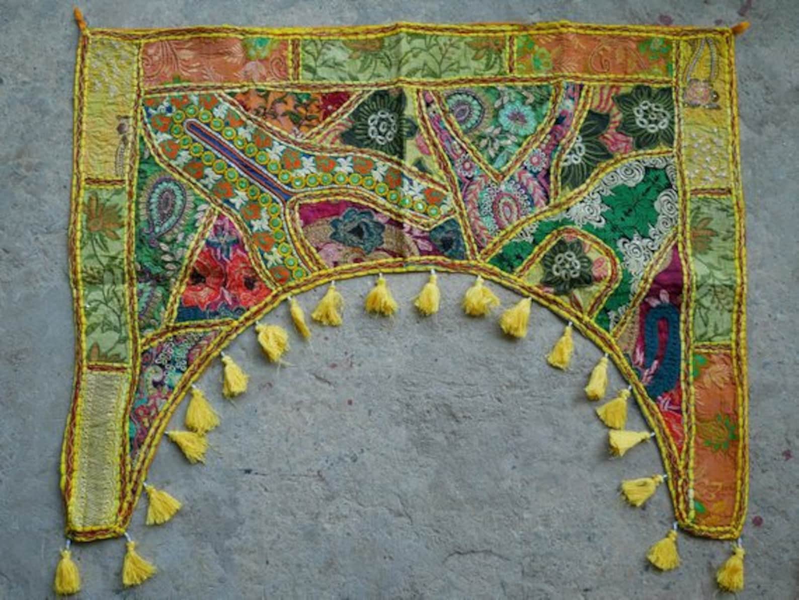 Vintage Saree Toran Indian Door Toran Colorful Window | Etsy