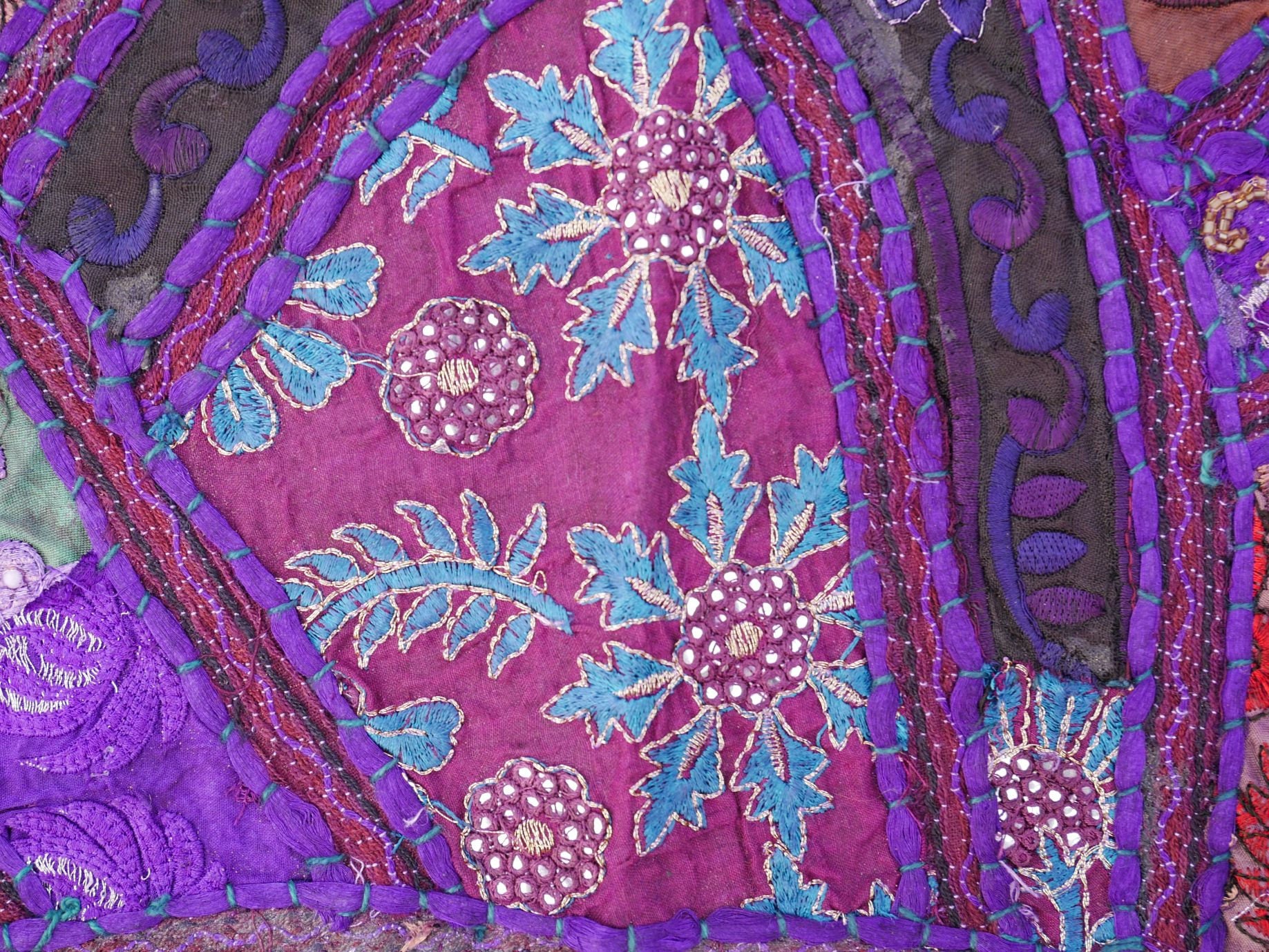 Indian Toran Saree Patchwork Door Valence Colorful Window - Etsy