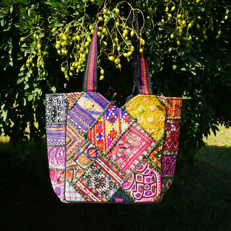 Patchwork Handbag - Etsy