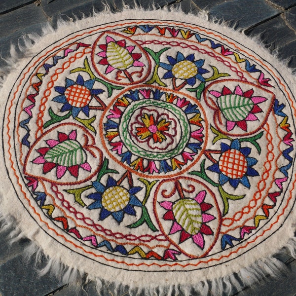 Round Boho Rug - Etsy