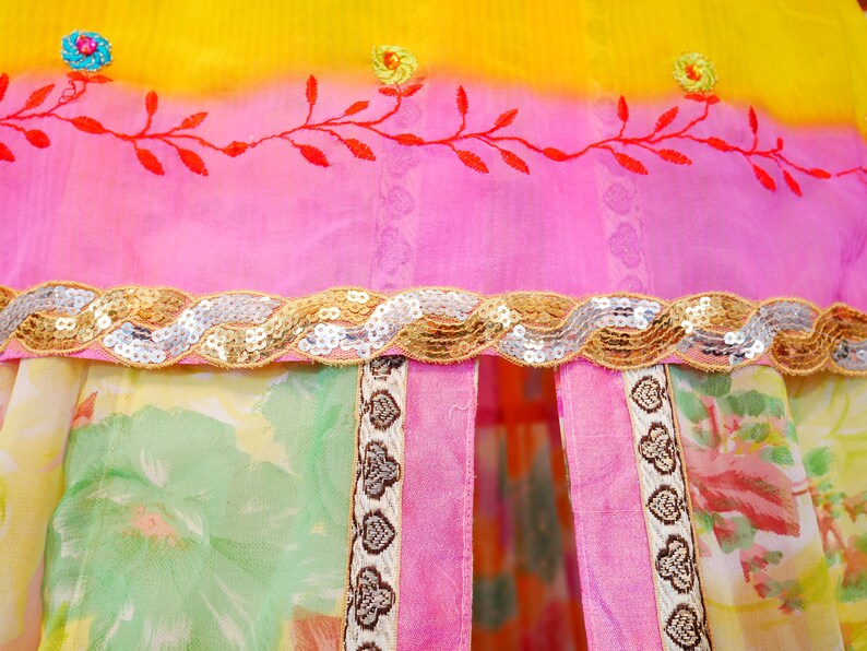 Saree Canopy Boho Hanging Tent Indian Bed Canopy | Etsy