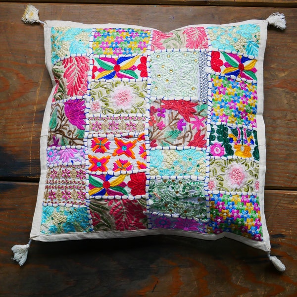 Patchwork Pillow - Etsy
