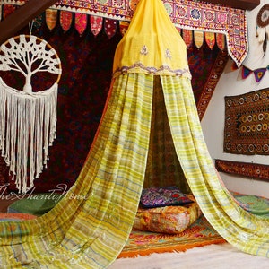 Saree canopy Boho hanging tent Indian bed canopy | Etsy