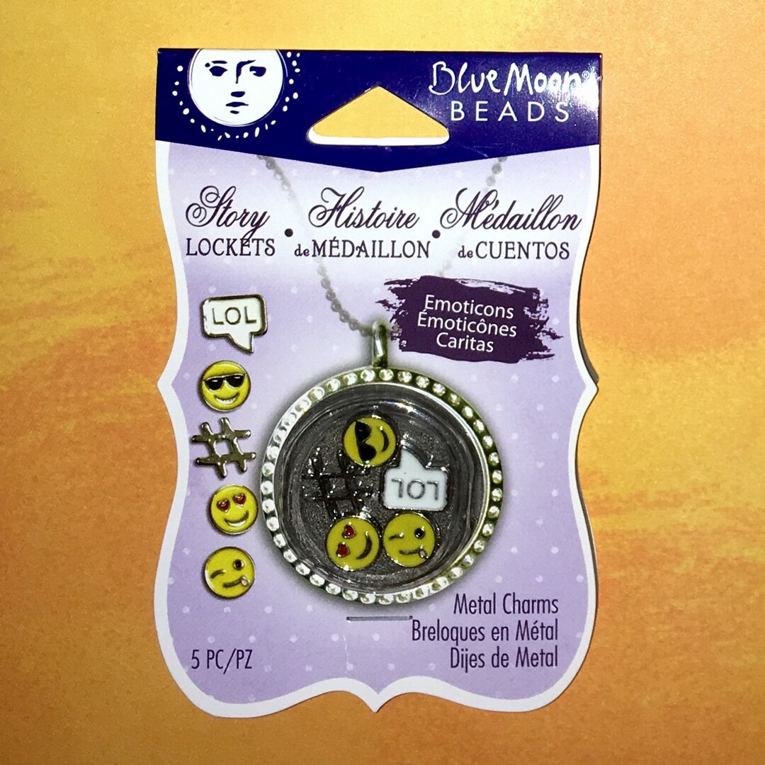 Blue Moon Story Lockets Metal Charm Assortment 5pk - Etsy