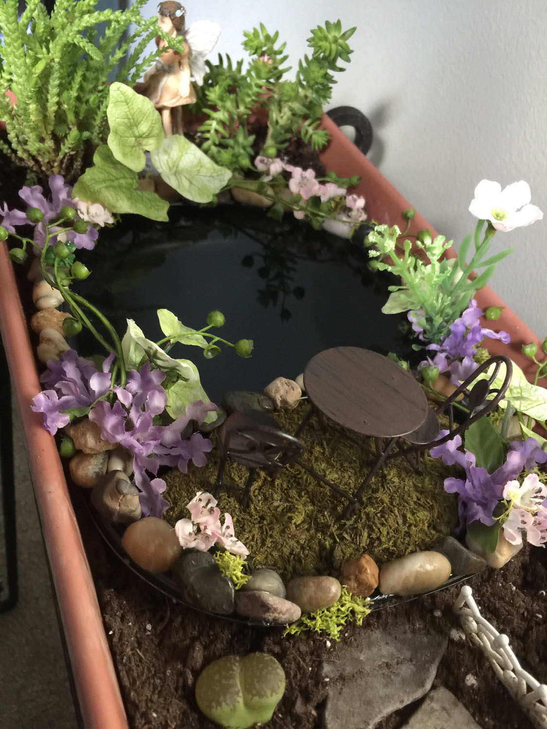 Miniature Fairy Pond Handmade Miniature Pond Fairy Garden - Etsy