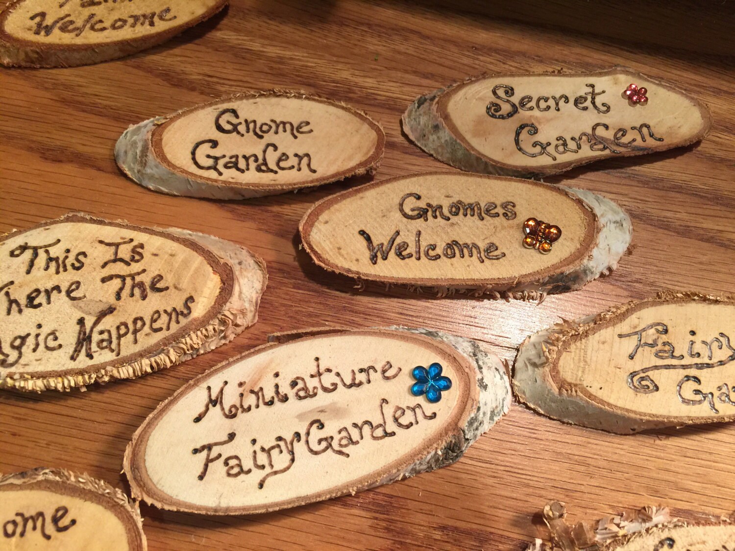 Fairy Garden Signs, Gnome Garden Signs, Miniature Garden Signs, Garden ...