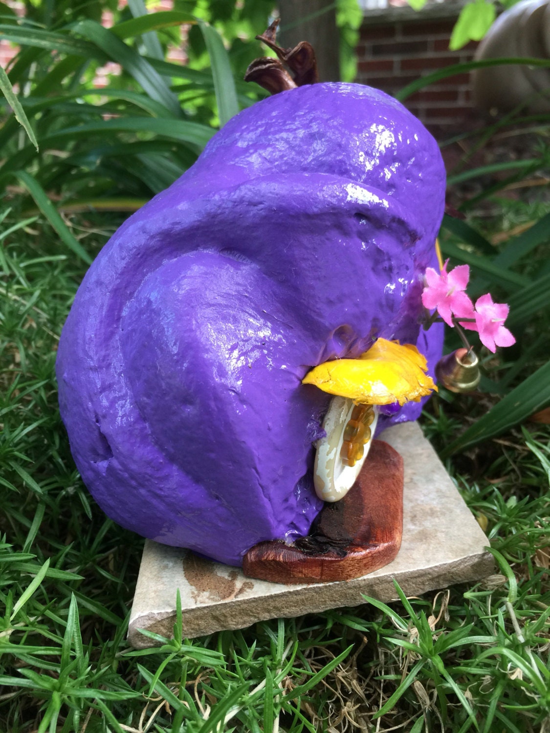 Purple Fairy House, Miniature Fairy House, Miniature Purple Fairy ...