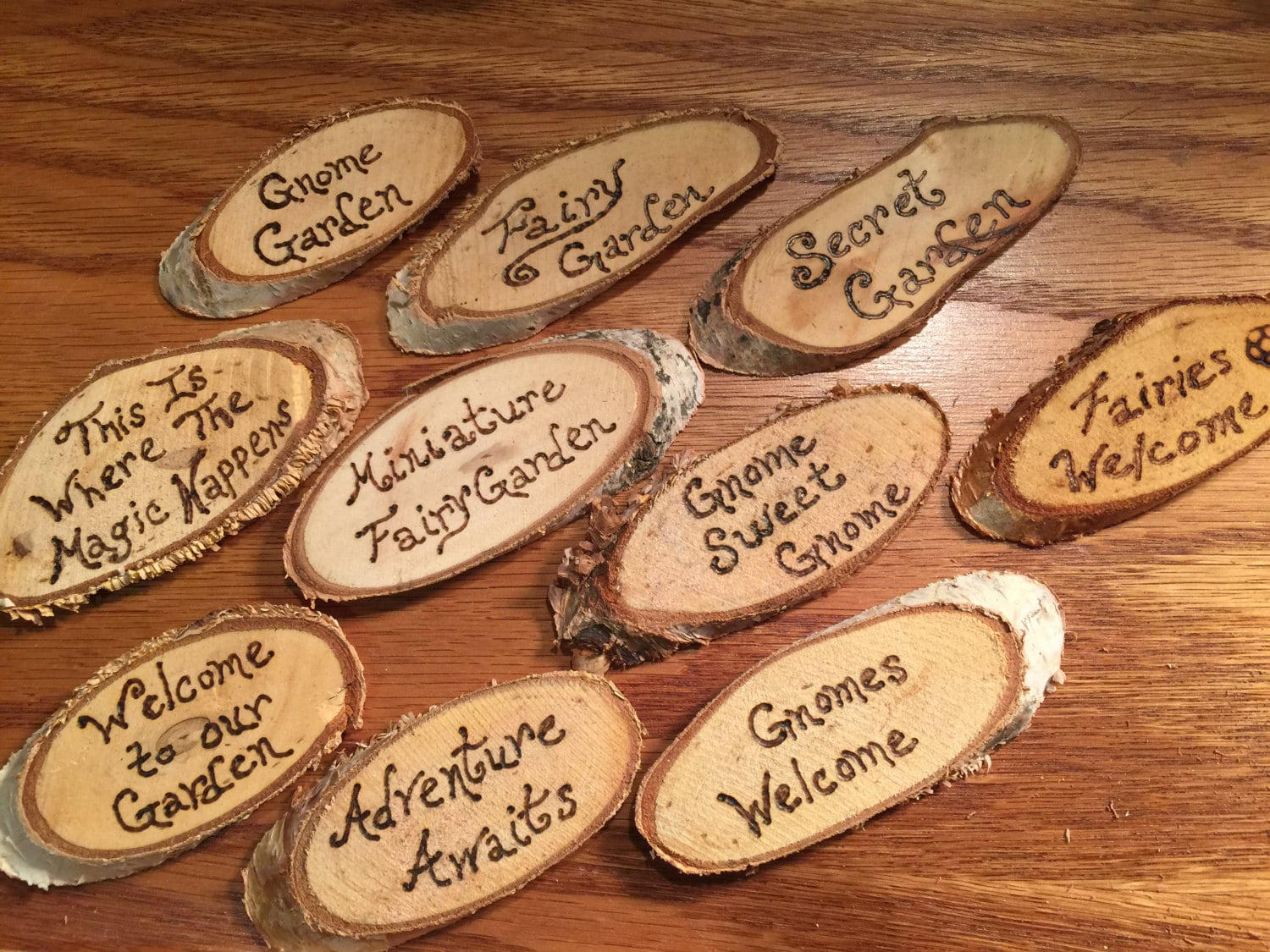 Fairy Garden Signs, Gnome Garden Signs, Miniature Garden Signs, Garden ...
