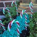 Miniature Christmas Candy Cane Stake, Miniature Candy Cane Path Stake ...