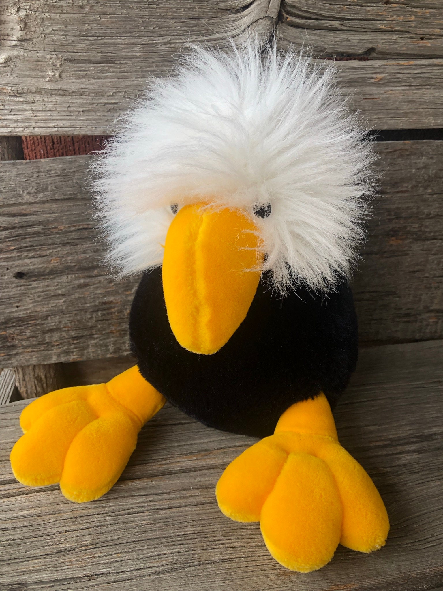 Vintage 1989 Nici Design Eagle Stuffed Animal Baby Eaglet by Ganzbros ...