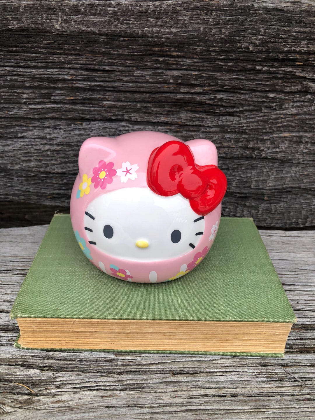 Hello Kitty Piggy Bank Pink Collectible Coin Bank Figurine Vtg Sanrio ...