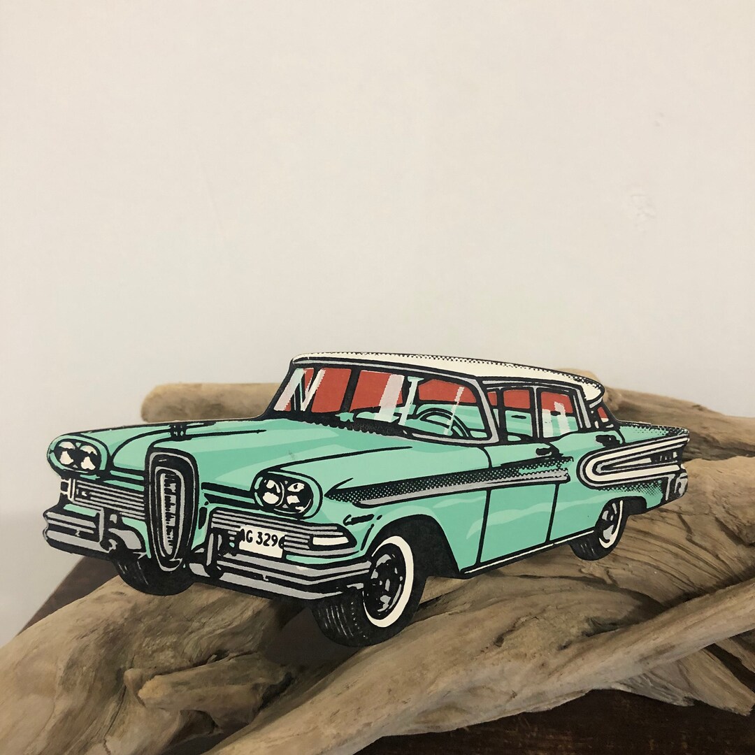 Vintage Edsel Cardboard Cutout 50s Classic Car 1950s Automobile Art ...