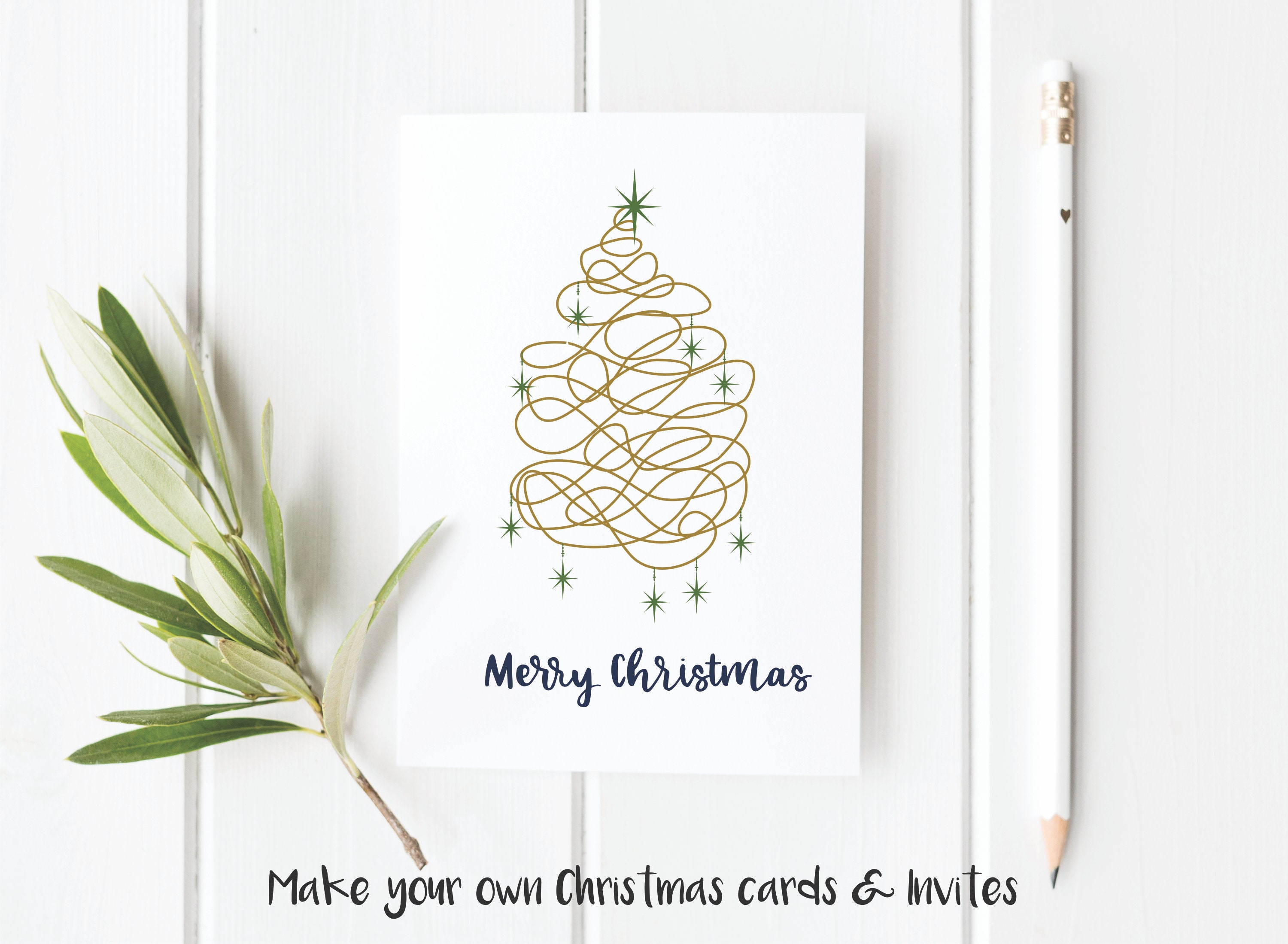 Christmas Tree Clipart, Commercial Use, Boho Christmas Clip Art ...
