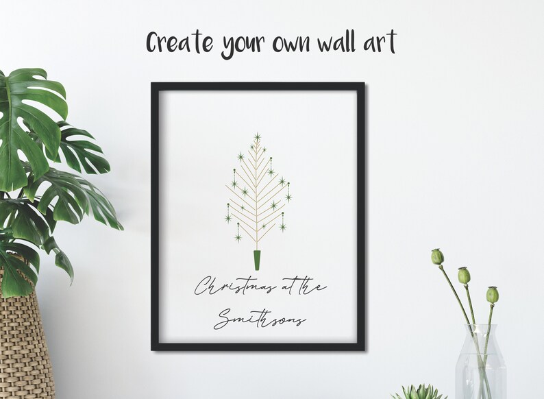 Christmas Tree Clipart Commercial Use Boho Christmas Clip - Etsy
