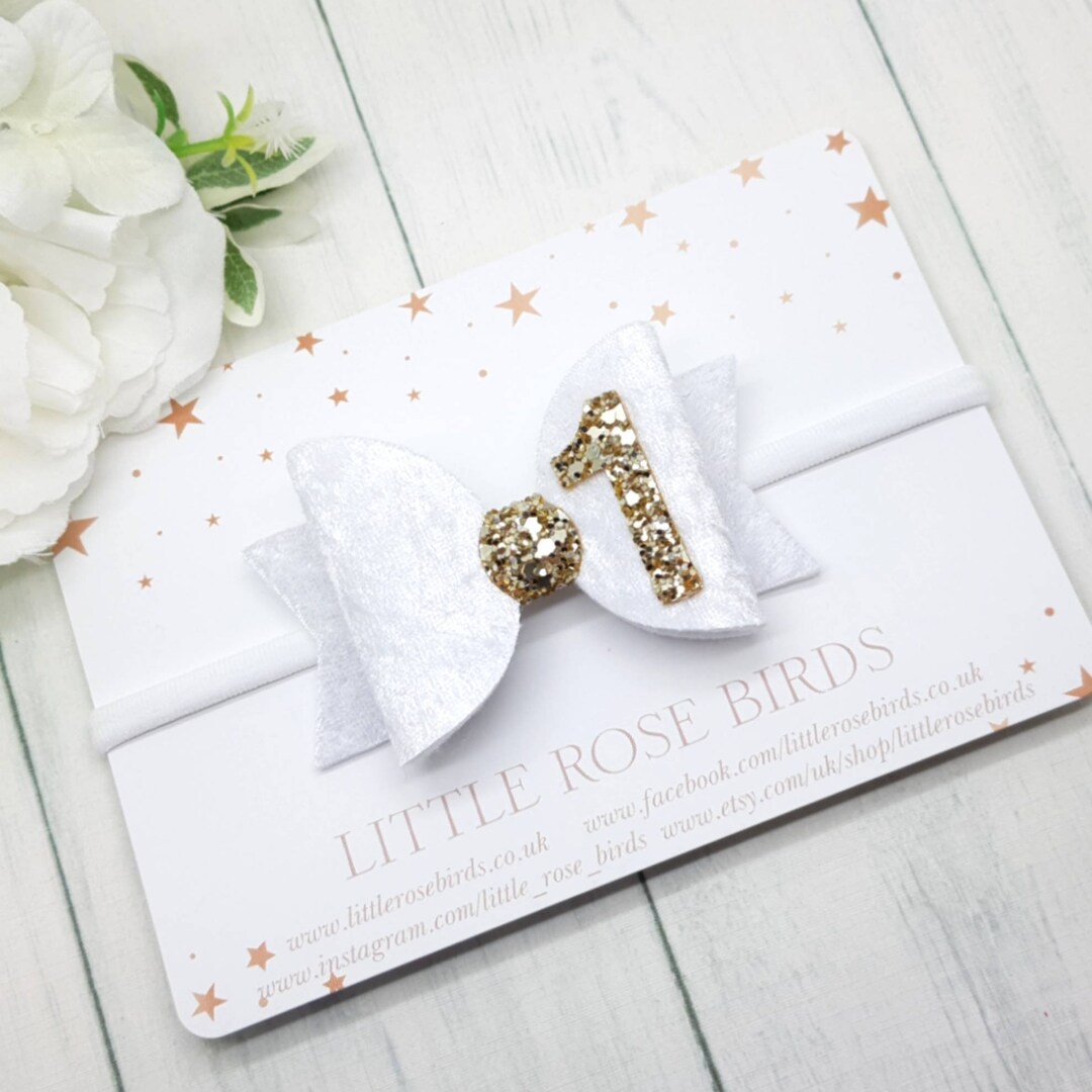 Birthday Bow Any Age Bowpink Birthday Bow 1st Birthday 2nd - Etsy UK