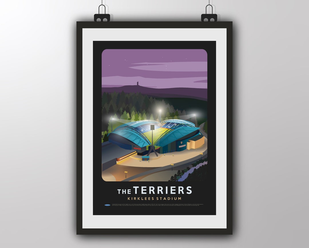 The Terriers HTAFC Huddersfield Art Print by Tiv - Etsy
