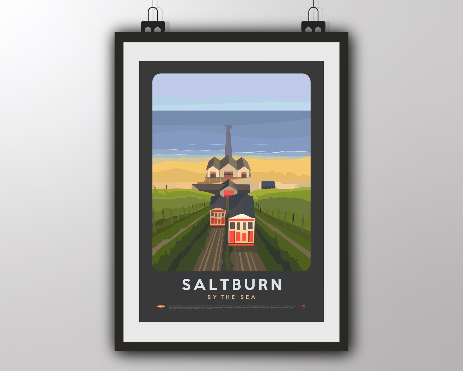 Saltburn by the Sea, Yorkshire Art Print by Tiv - Etsy UK