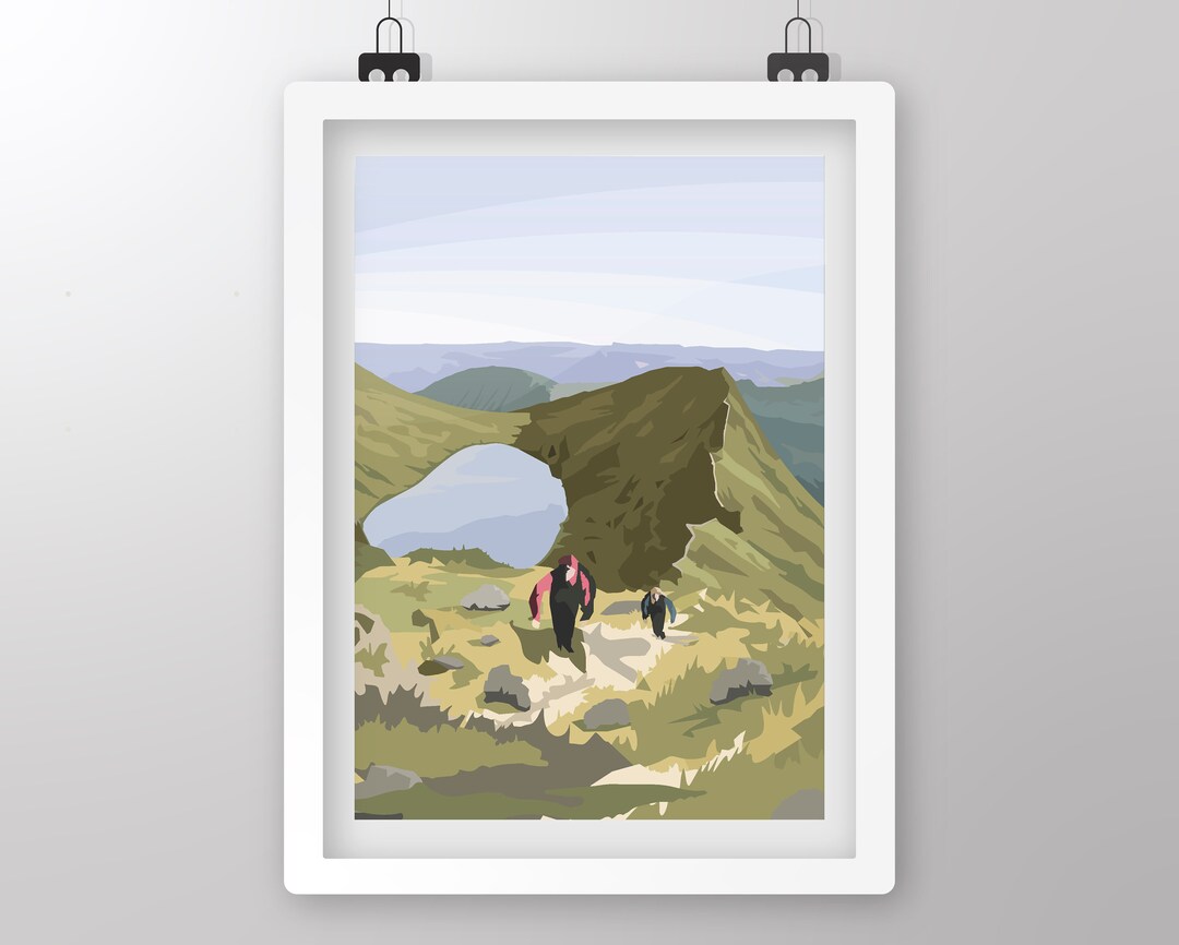 Striding Edge, Helvellyn, Lake District Art Print by Tiv - Etsy