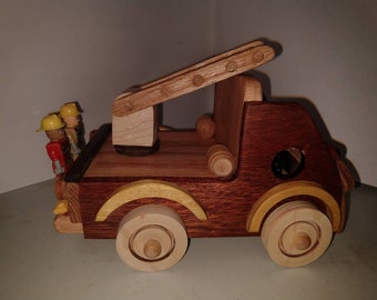 Wood Fire Truck/wood Firetruck - Etsy