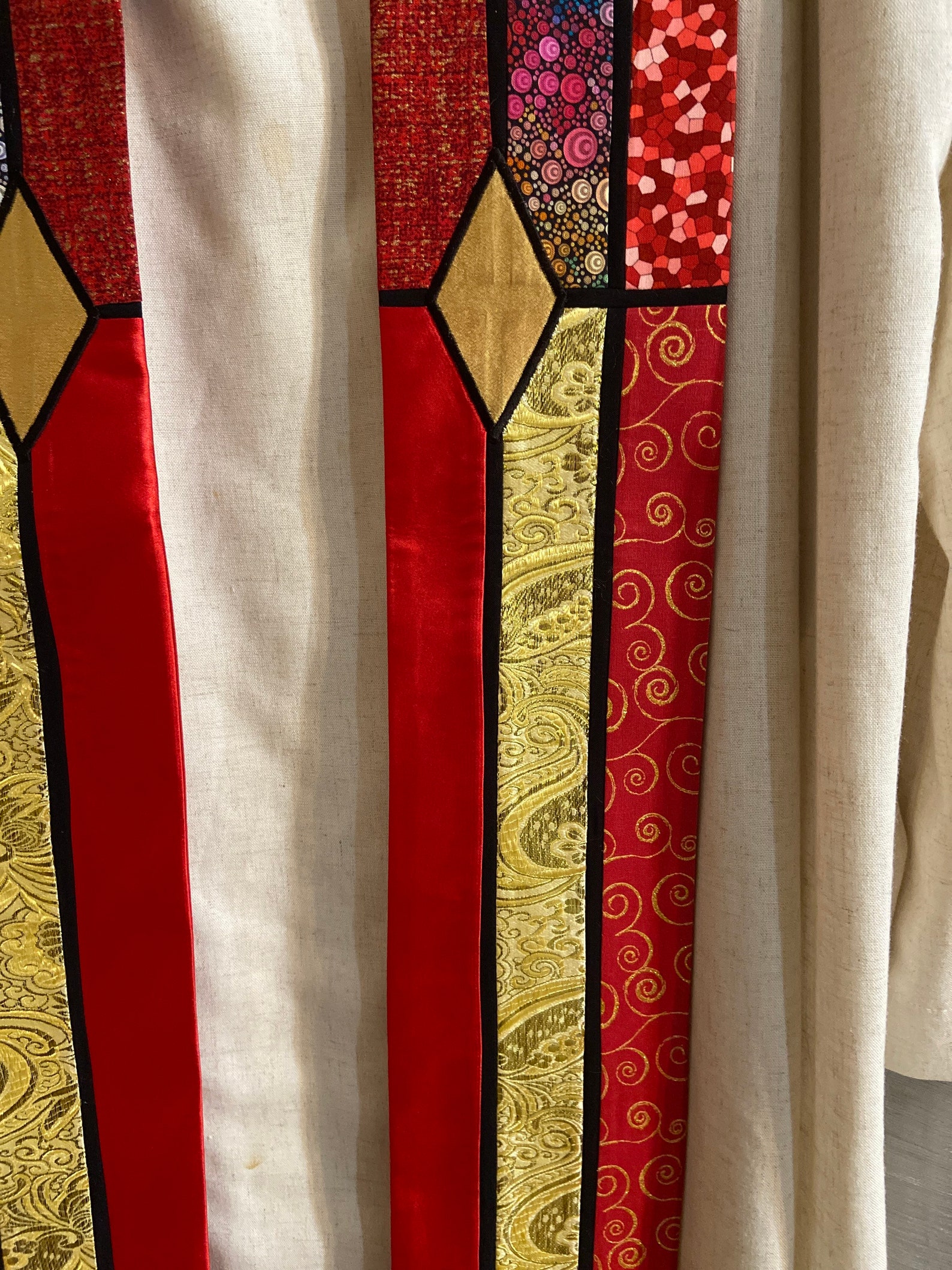 Red Stained Glass Stole - Etsy