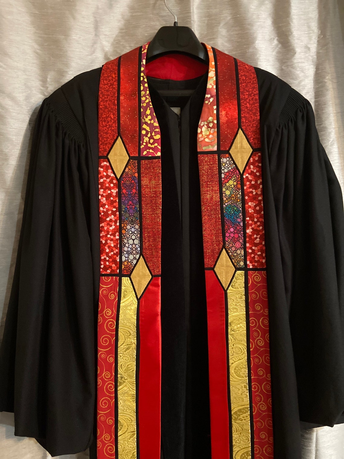 Red Stained Glass Stole - Etsy