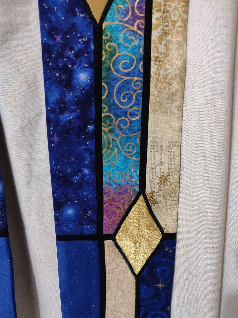 Advent Stained Glass Stole - Etsy