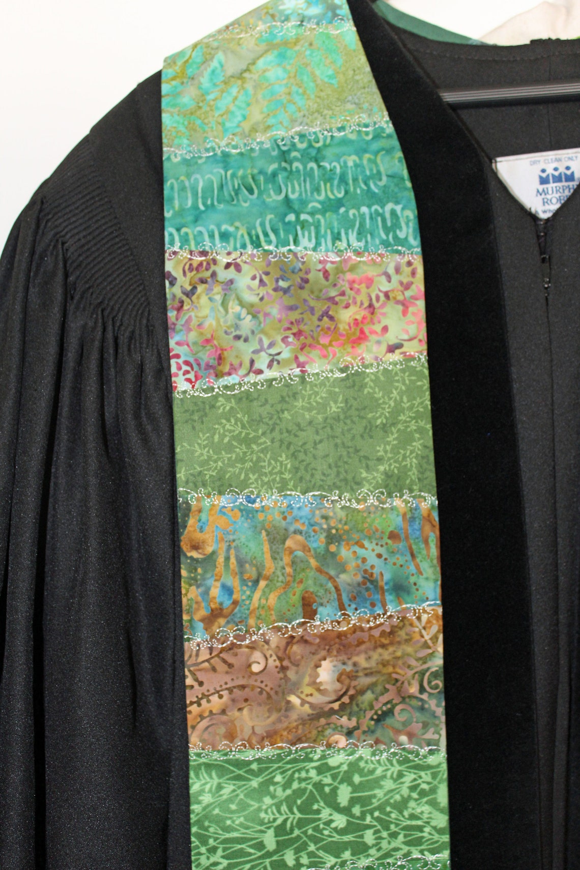 Green Pieced Stole Ordinary Time Liturgical Stole - Etsy