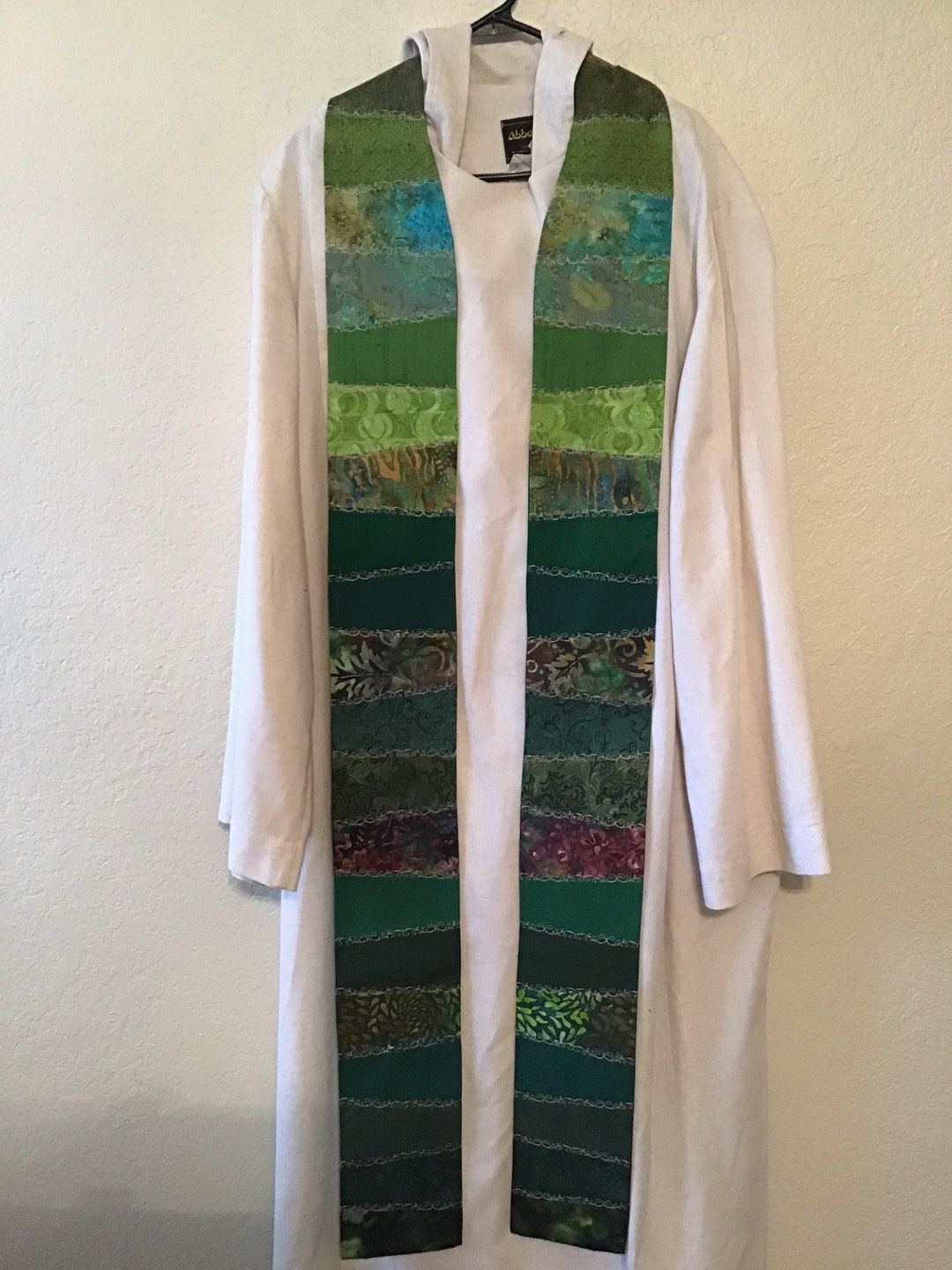Green Pieced Stole, Ordinary Time Liturgical Stole - Etsy