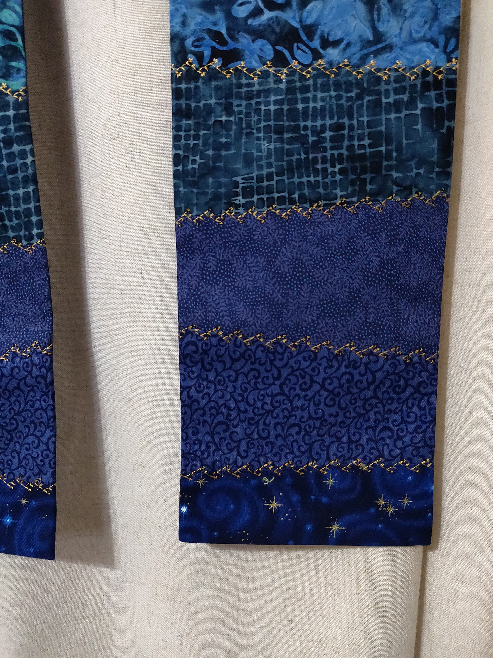 Blue Pieced Advent Stole - Etsy