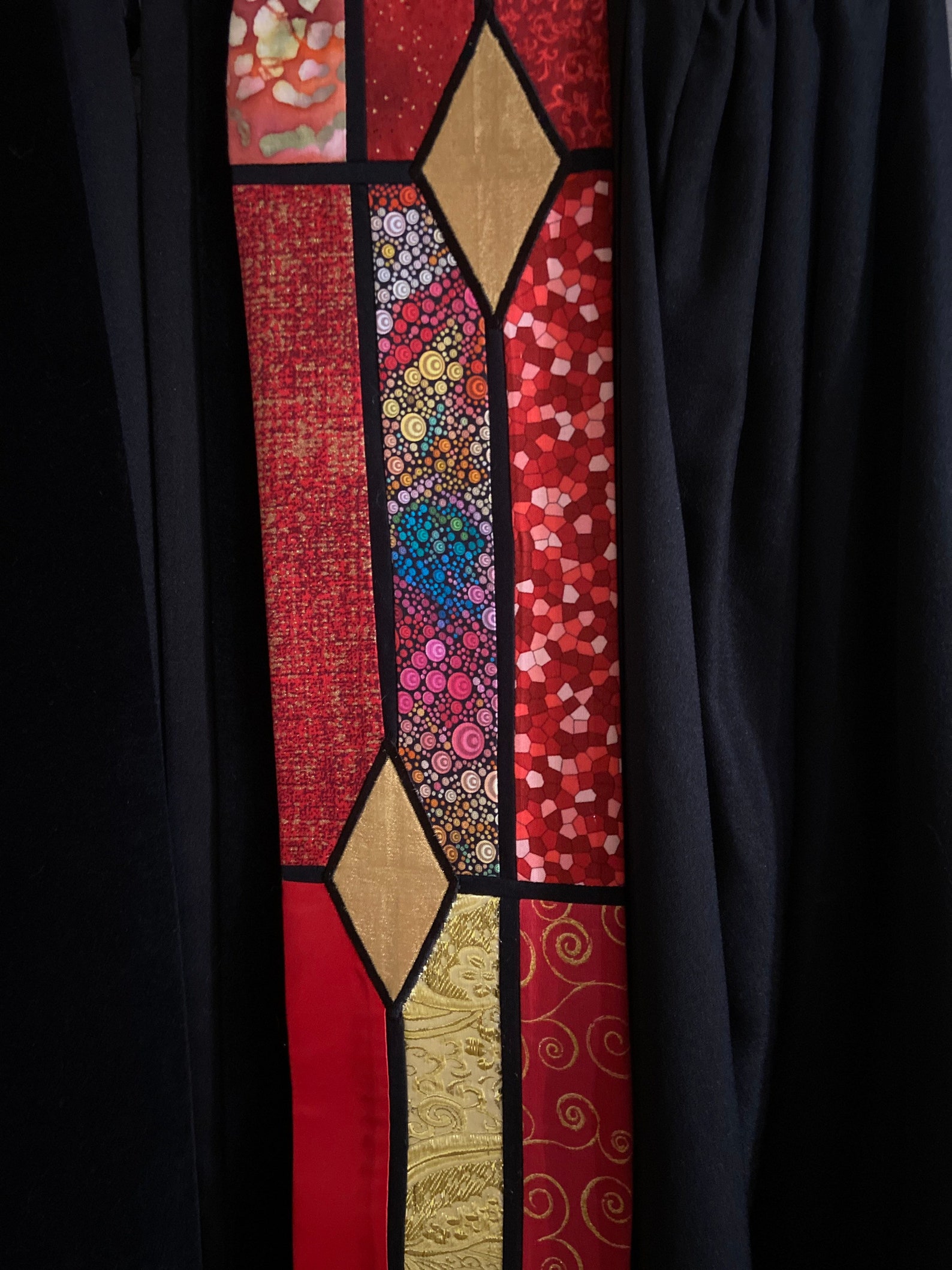 Red Stained Glass Stole - Etsy