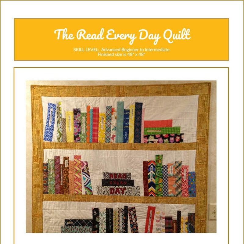 Bookcase Quilt Pattern - Etsy