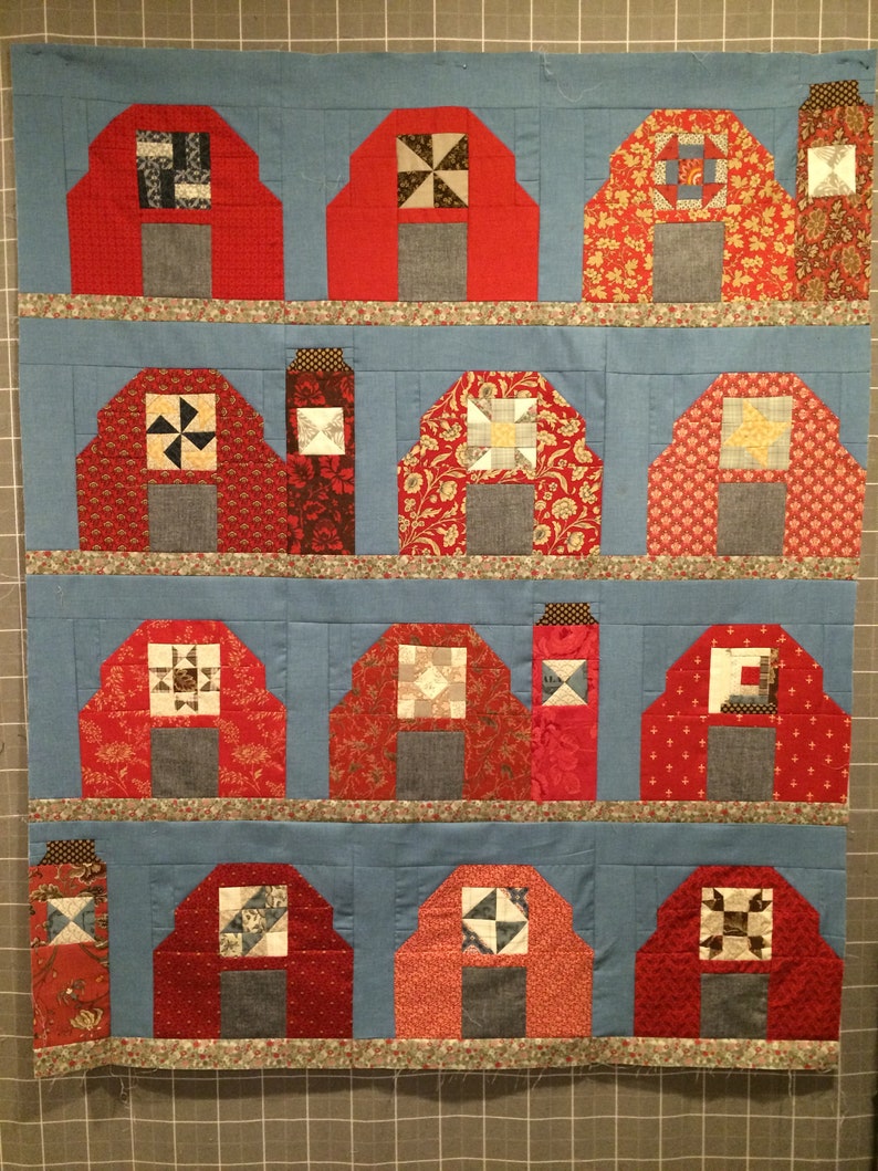 The "barn Quilt Barns" Quilt Pattern - Quilt Pattern for Making Barn ...