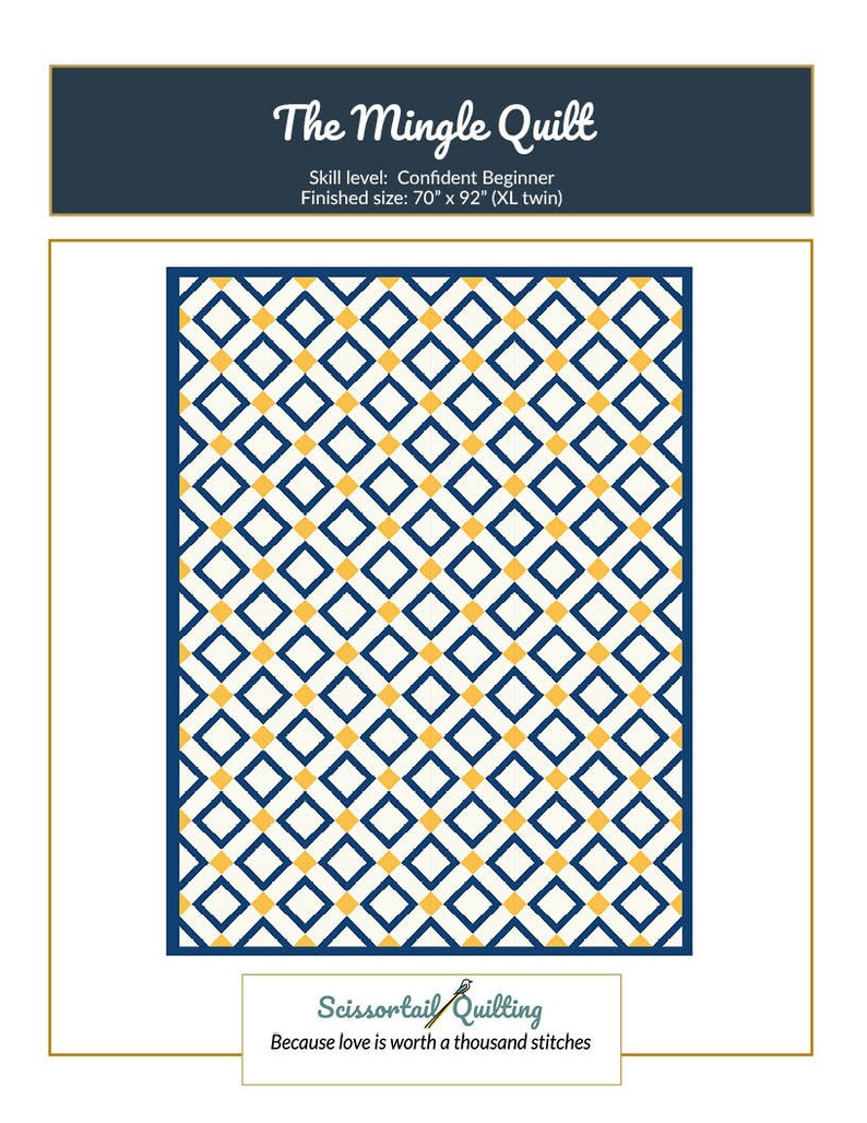 The Mingle Quilt Pattern | Etsy