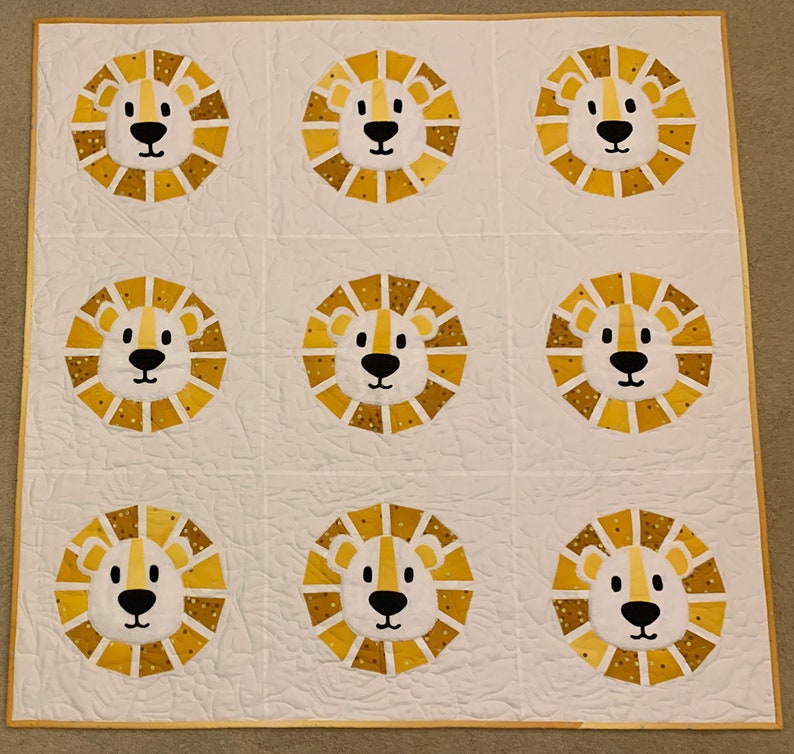 Dandy Lions Baby Quilt - Etsy