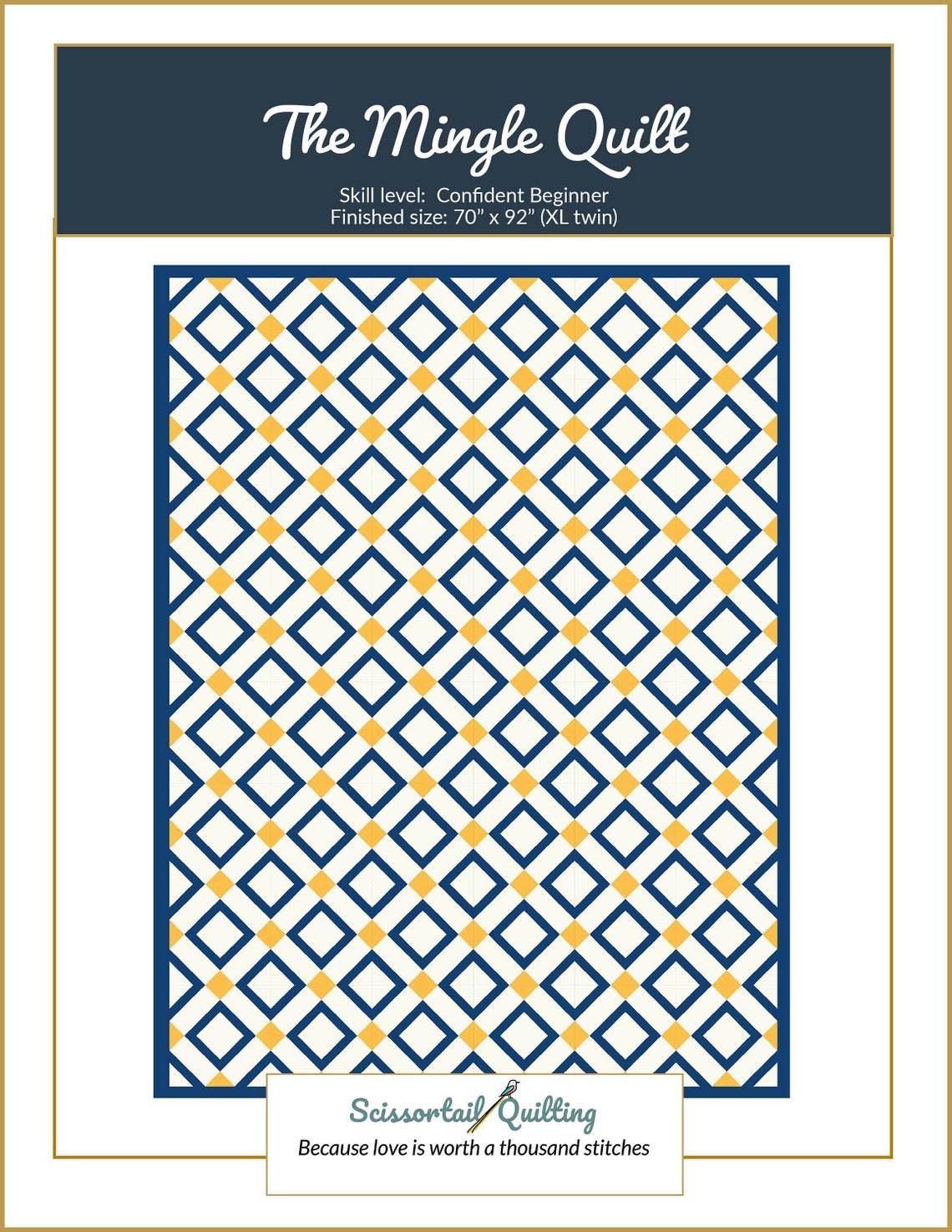 The Mingle Quilt Pattern - Etsy