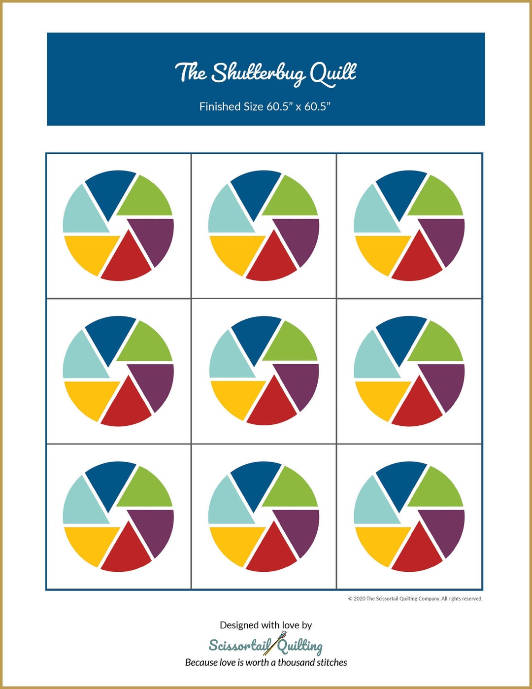 Shutterbug Quilt Pattern | Digital Download - Etsy