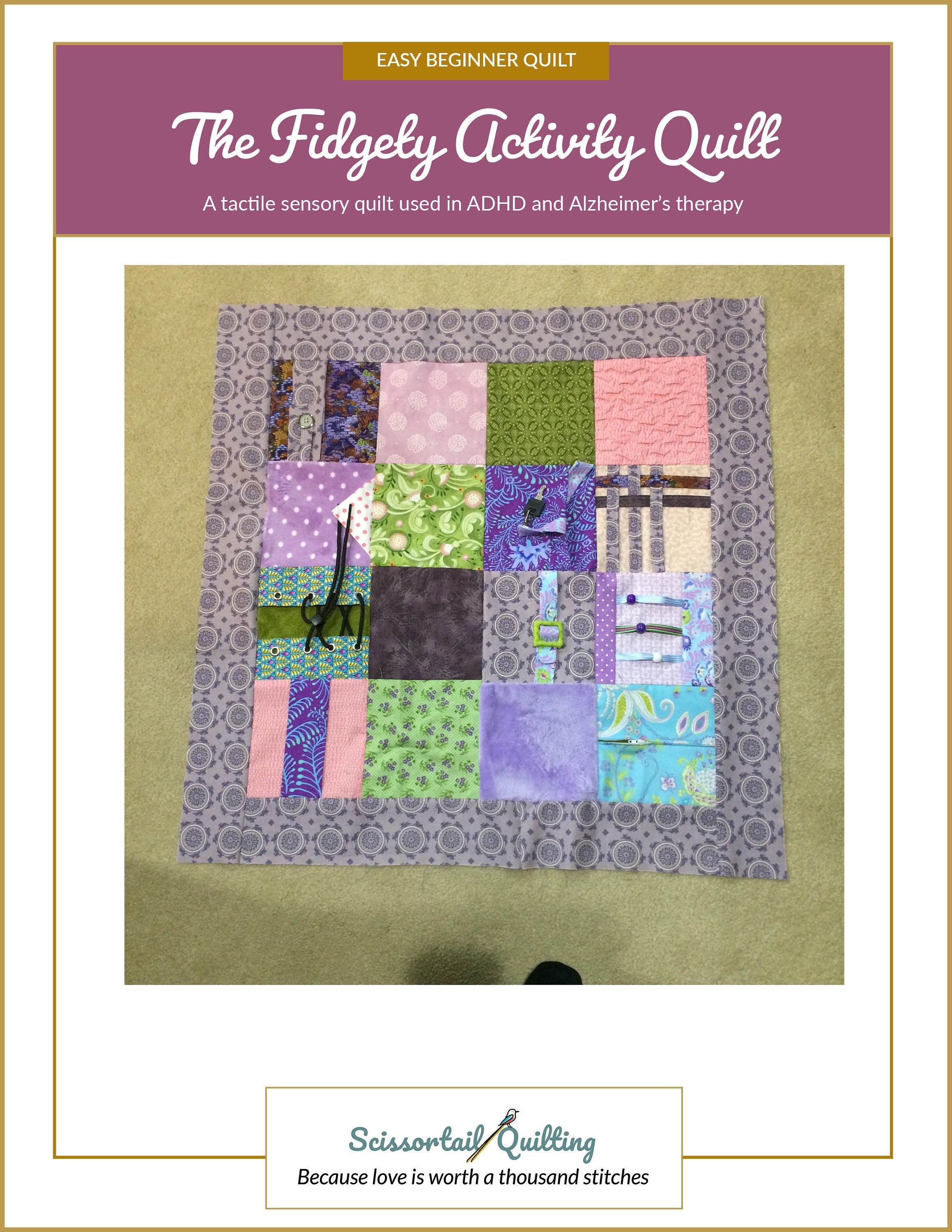The Fidgety Activity Quilt Pattern - Etsy