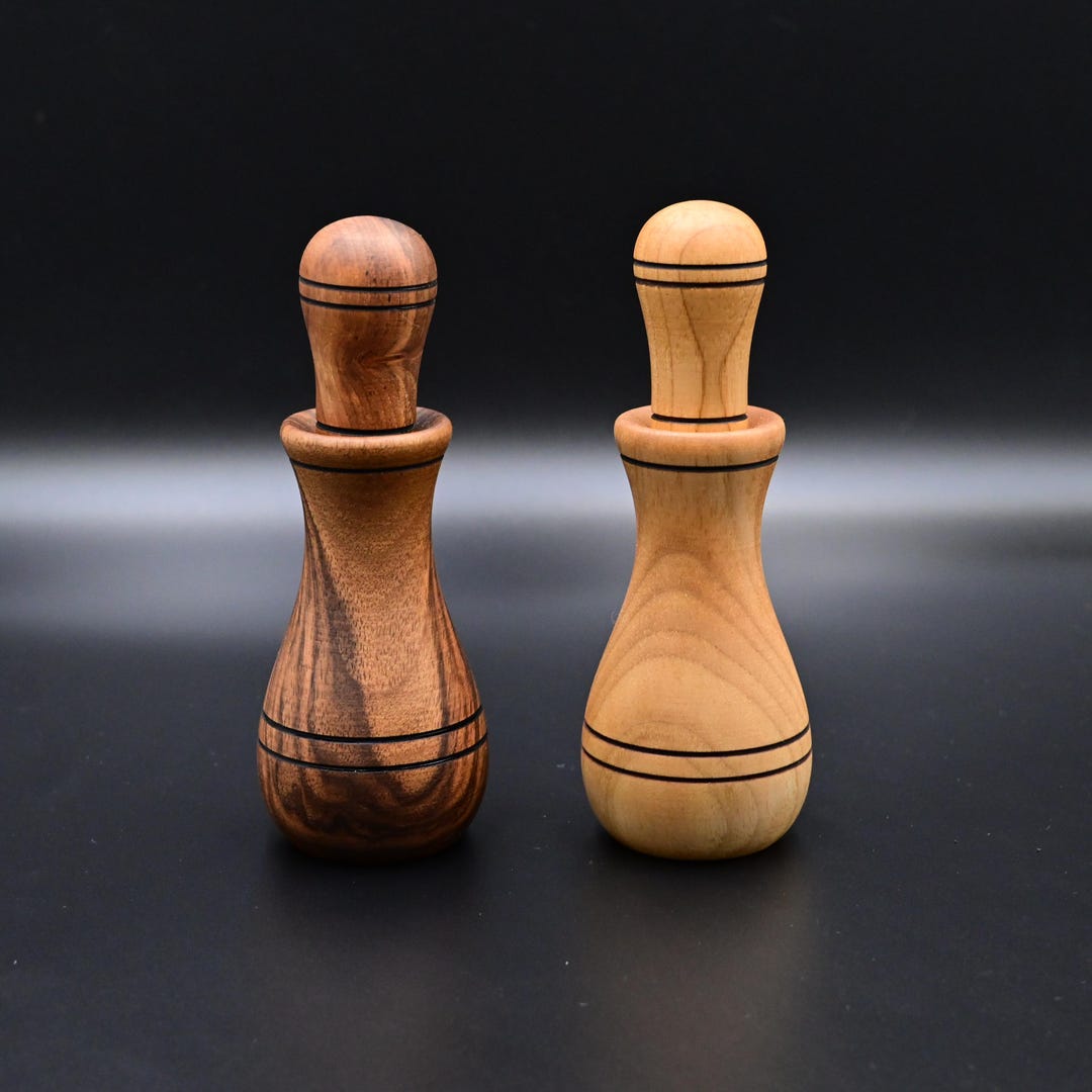 Walnut Wood Striped WDT Tool With Stand, Food Contact Compliance ...