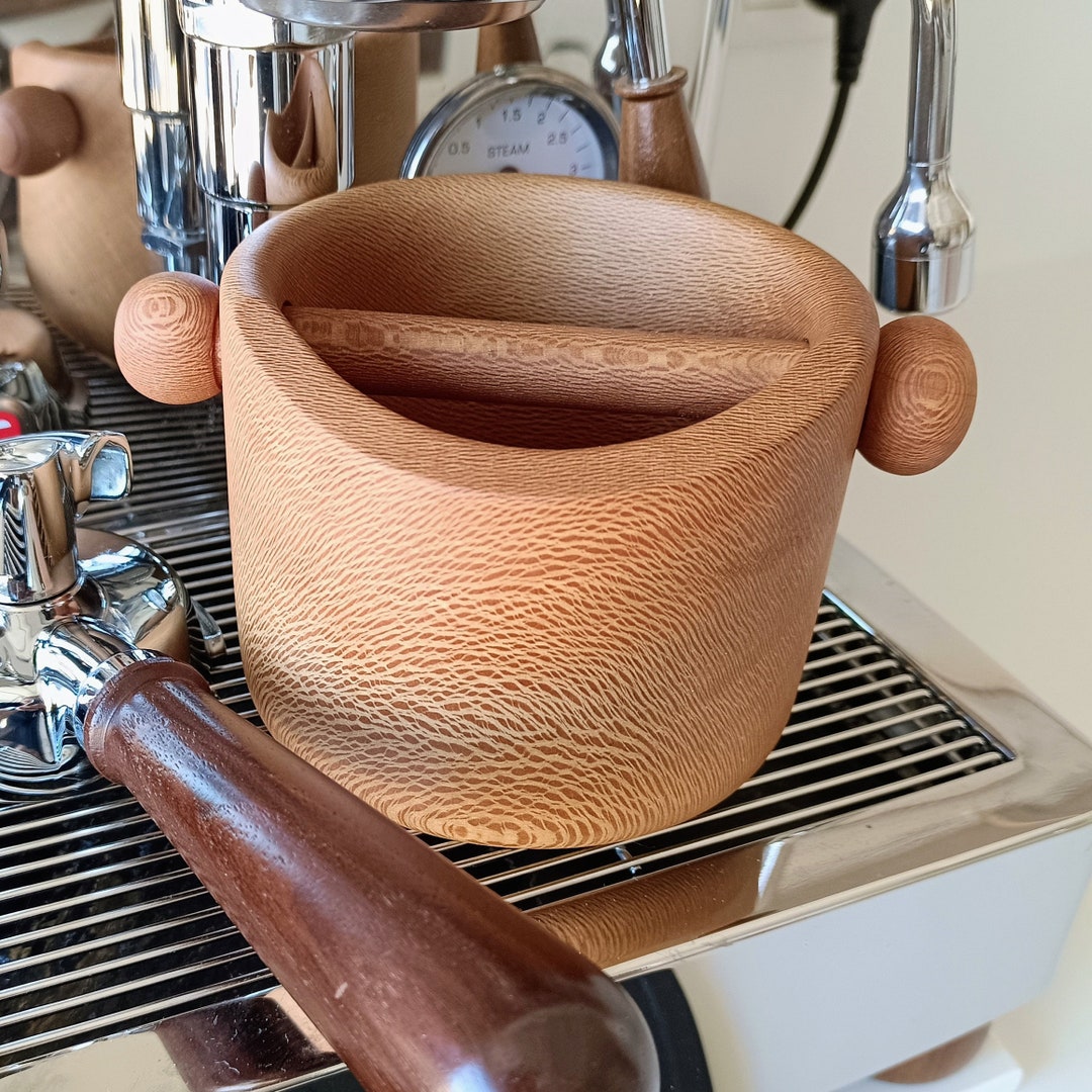 Round Wooden Knock Box, A Fusion of Convenience and Aesthetics, Eco ...