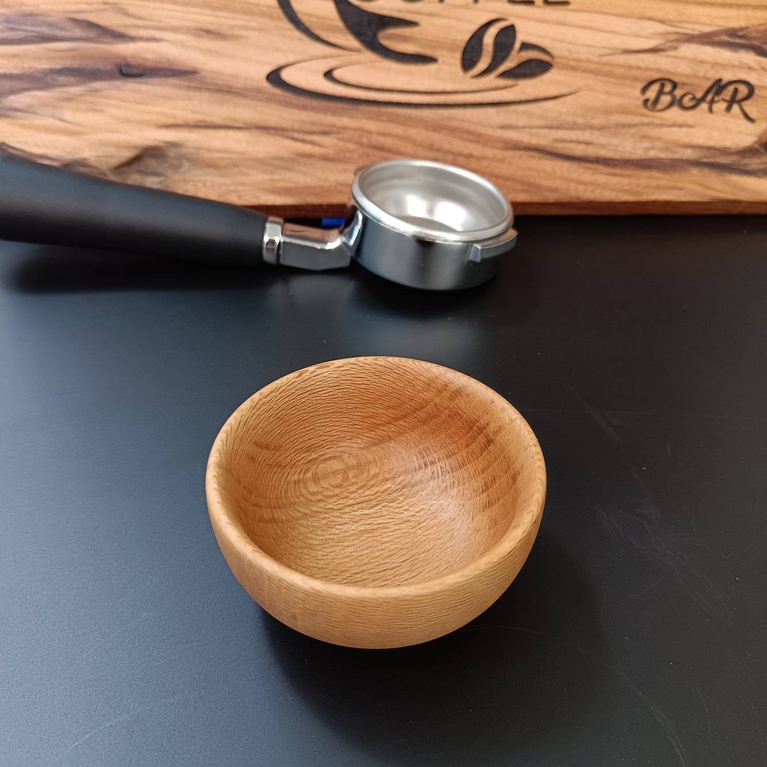 Wooden Coffee Dosing Cup-coffee Bean Bowl-made in Block Sycamore Wood ...
