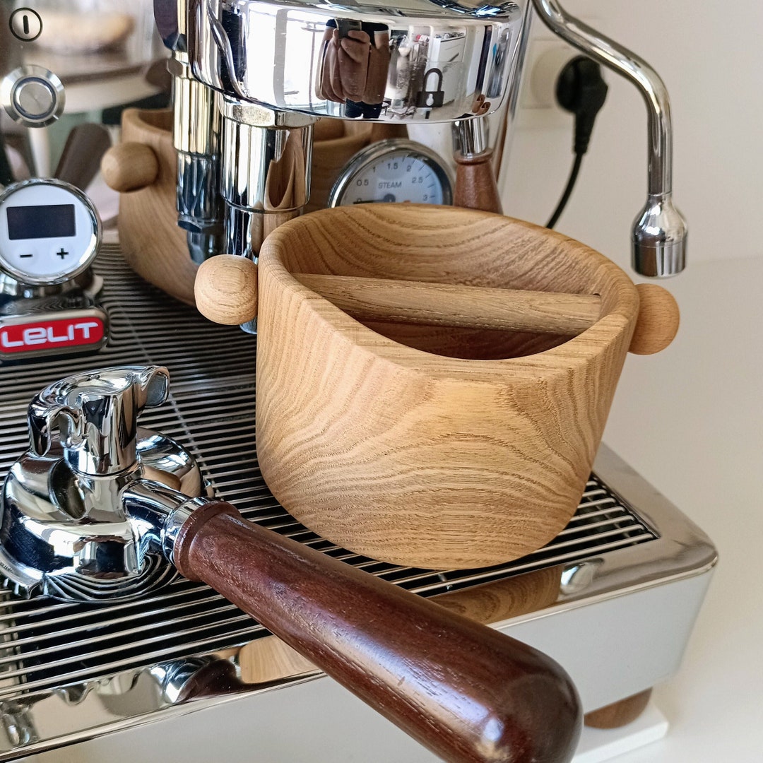 Comfortable Chestnut Wood Knock Box - Minimalist Round Knock Box-food ...